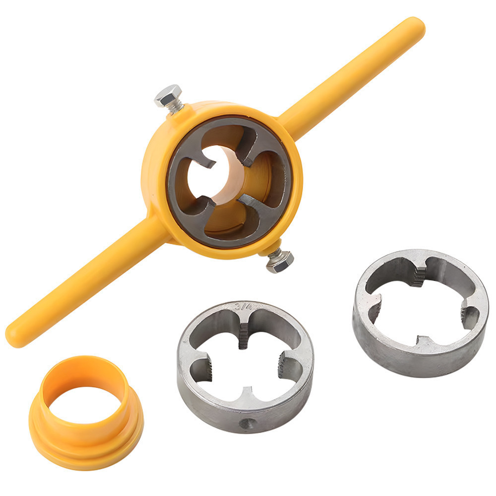 6 PCS Tap And Die Set, Pipe Threader Kit Wrench Surface Water Pipe Die ...