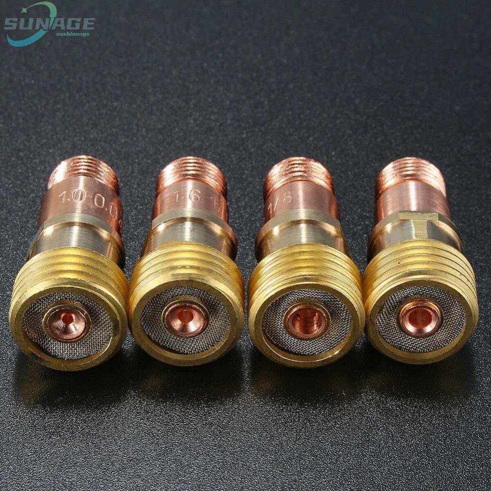 【SIPSUNAGE】Durable Brass Chuck Body Stubby Gas Lens Connector With Mesh ...
