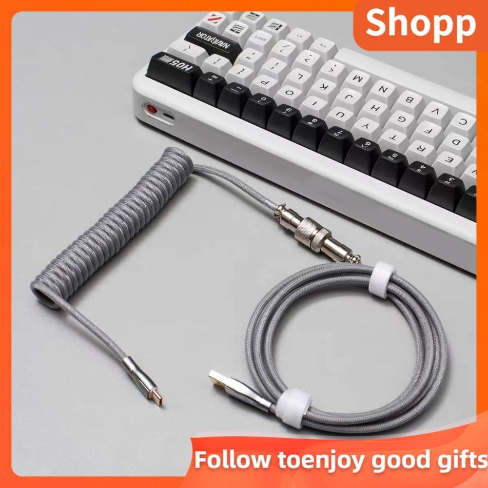 Shopp Gaming Keyboard Cable Two Stage Design Coiled Professional Stable ...