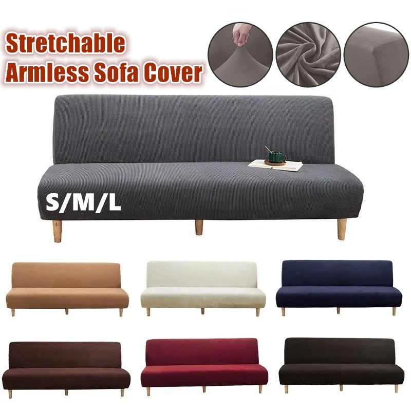 Sofa Bed Cover Armless Sofa Cover Elastic Sopa Cover Folding Bed Cover ...