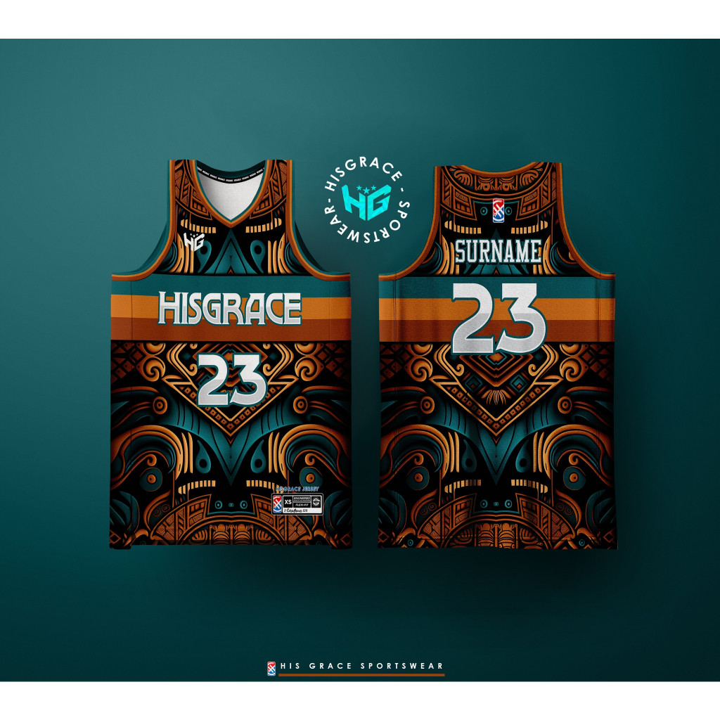 2024 BASKETBALL CONCEPT JERSEY BLUE BROWN AZTEC FULL SUBLIMATION JERSEY ...