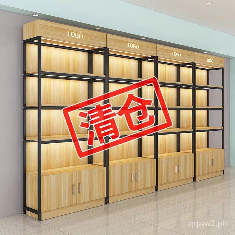 Shelf Display Cabinet Supermarket Shelf Multi-Layer Sample Display Rack ...