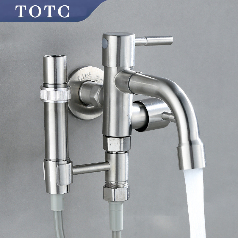 304 Stainless Steel Multifunctional Faucet Extended Faucet One In Two ...