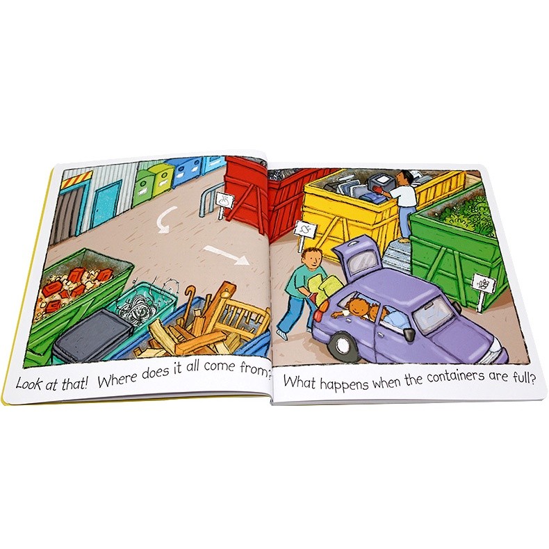 English original picture book Helping Hands Recycling good helper ...