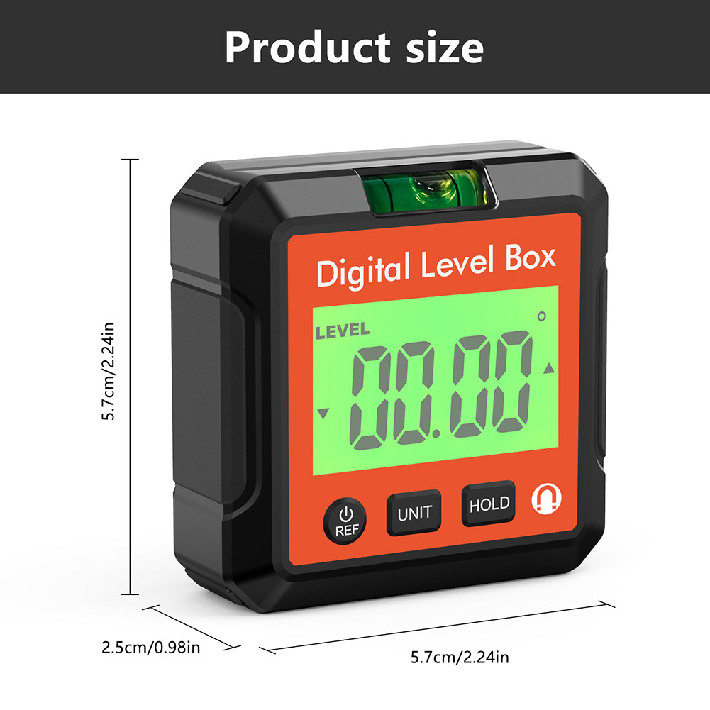 Digital Angle Protractor Inclinometer Magnetic 90 Degree Ruler Level ...