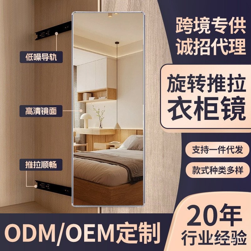 New Wardrobe Mirror Full-Length Mirror Wardrobe Built-in Push-Pull ...
