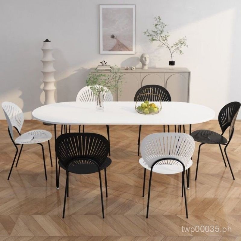 Cream Style Dining Tables and Chairs Set Internet Celebrity Table ...