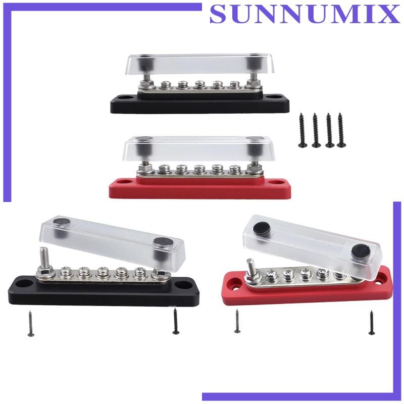 [Sunnimix] Busbar 48V 100A Copper Busbar Easy to Use Sturdy Connecting ...