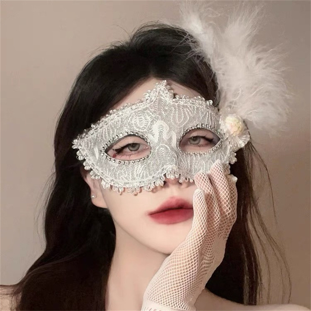 Feather Luxury Sexy Lace Eyemask for Masquerade Party Costume Mask for Women | Shopee Philippines