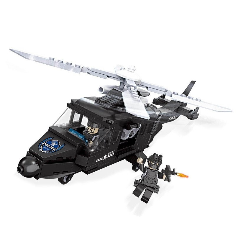 SWAT Helicopter Building Blocks Building Blocks Compatible Helicopter ...