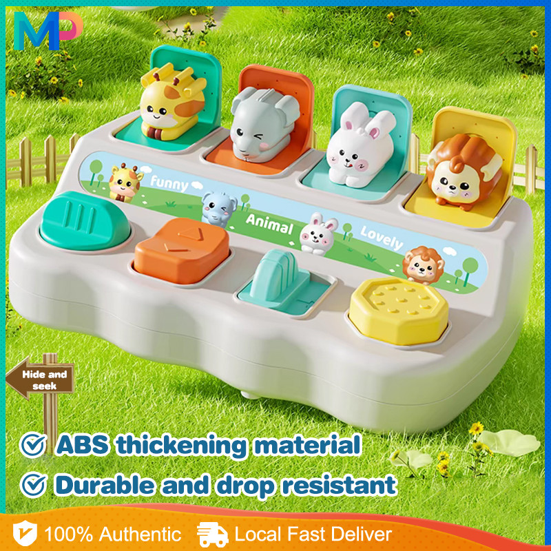 Interactive Animals Toy For Toddlers Baby Toys Peekaboo animal Switch ...