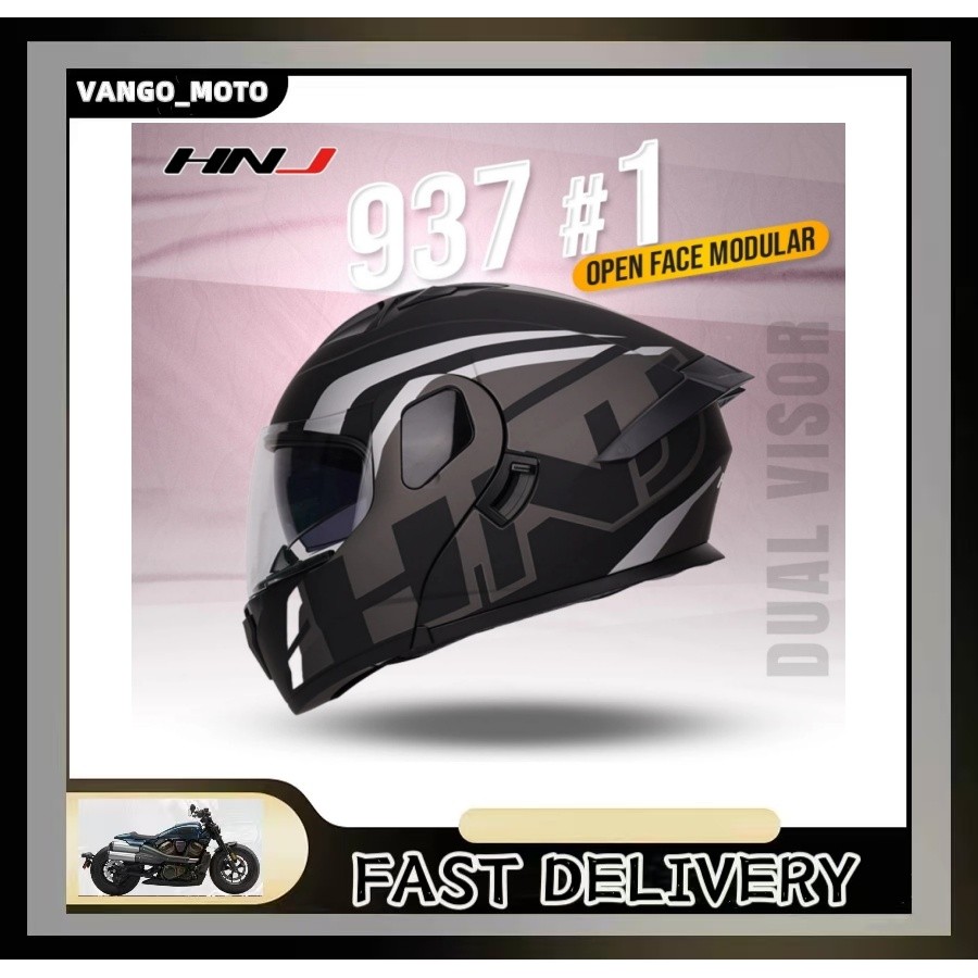 HNJ 937 with design Modular Helmets for motorcycle (Dual Visor ...