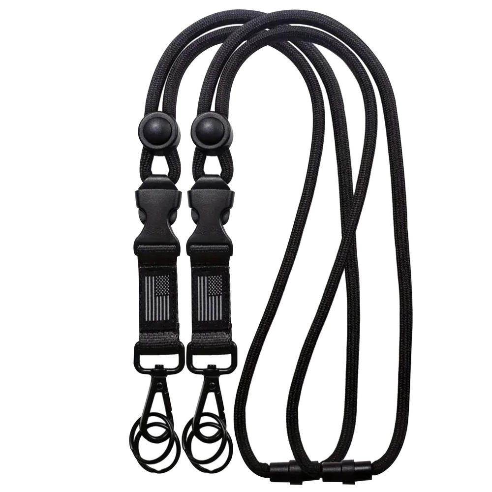 Black Heavy Duty Neck Lanyard Keychain Rope Necklace Keychains, Strong ...