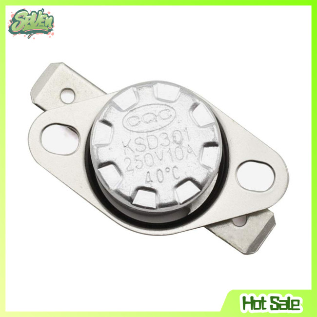 5 Pcs KSD301 Thermal Control Switch 250V 10A Normally Closed NC Thermostat Temperature Switch ...