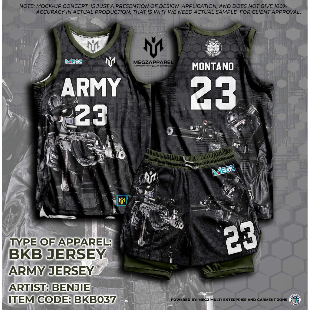 MEGZ BKB037 Customize Basketball Jersey Full Sublimation | Shopee ...