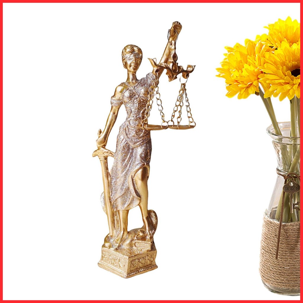 Resin Lady Justice Statue Resin Blind Law Lady Sculpture Greek Roman ...