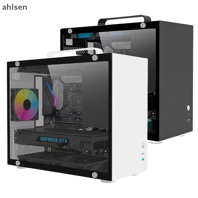 ahlsen Mini Transparent Computer Case For M-ATX/ITX Motherboard ...