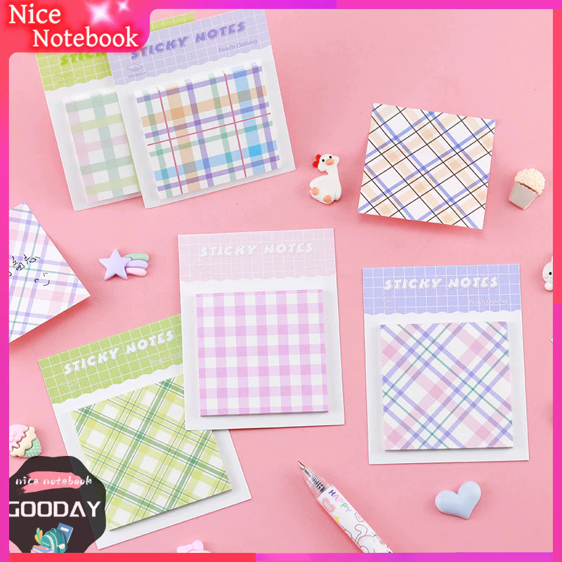 30 pcs simple style pattern memo pad Sticker notes school office ...