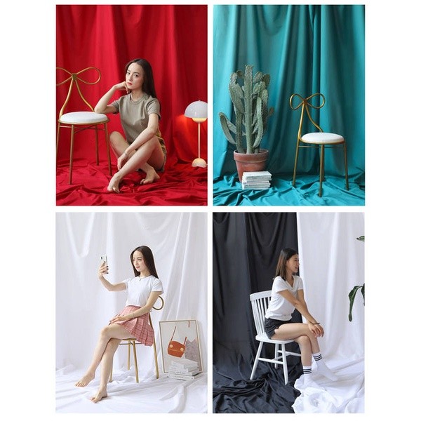 Nail 10 Colors Photography Background Cloth Live Wall 直播 摄影 拍照 背景布 Ins ...