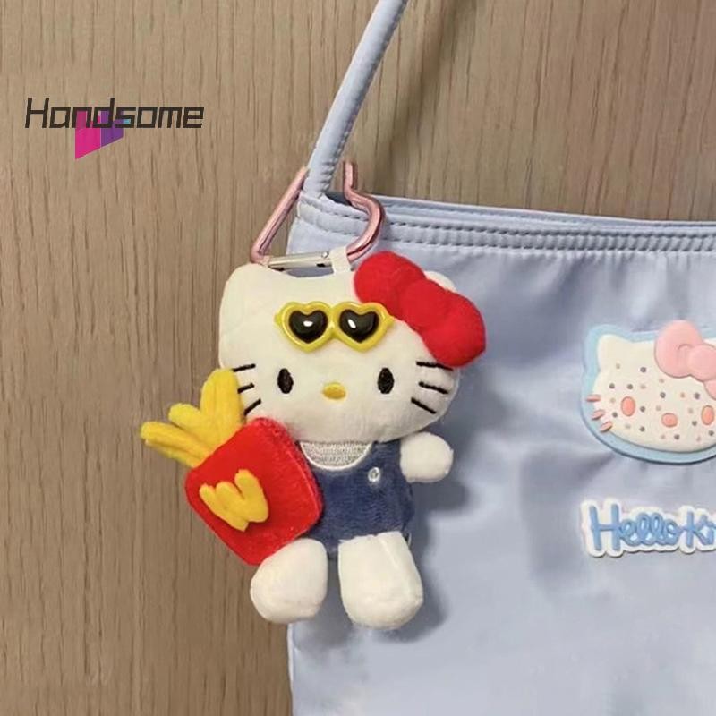 Handsome- Sanrio Kawaii French Fries Hello Kitty Plush Doll Keychain ...