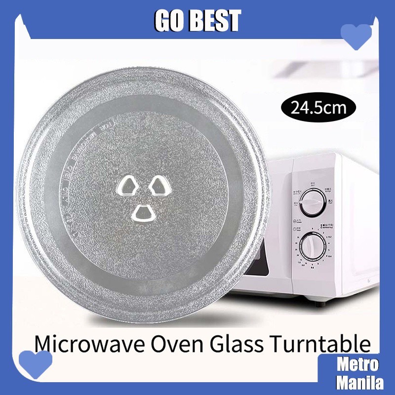 24.5cm Microwave Oven Glass Plate Microwave Oven Disc Tray Y type ...