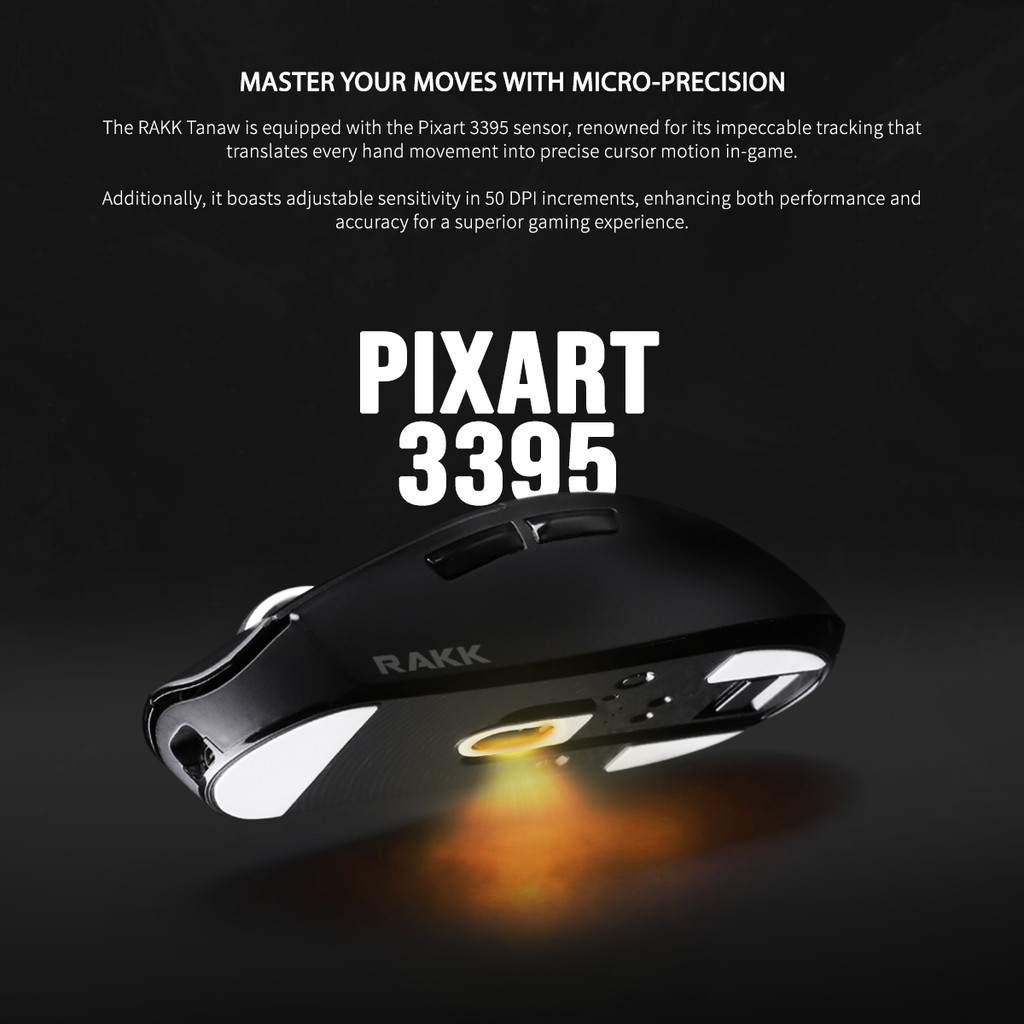 EasyPC | RAKK TANAW | TANAW 4K Polling Trimode PMW3395 Huano 80M OLED ...