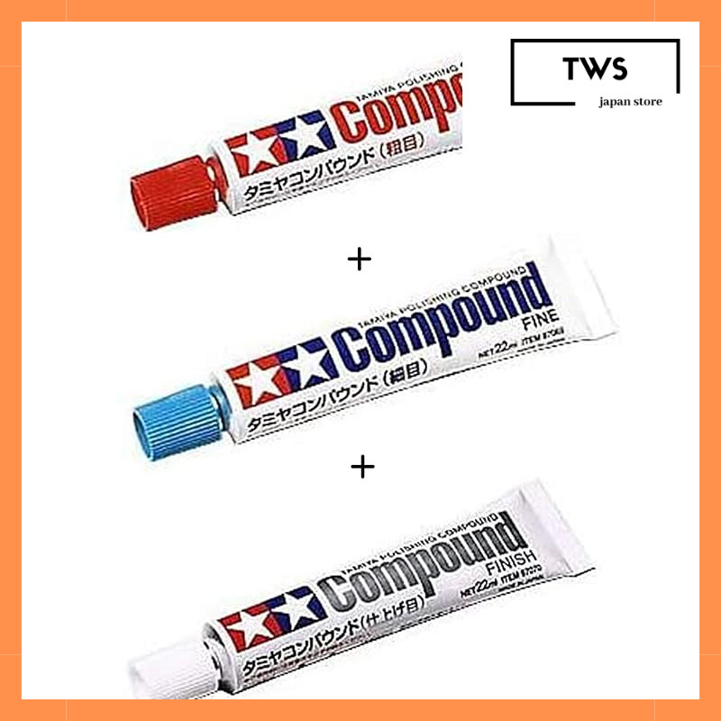 Tamiya Compound (Coarse) + Tamiya Compound (Fine) + Tamiya Compound ...