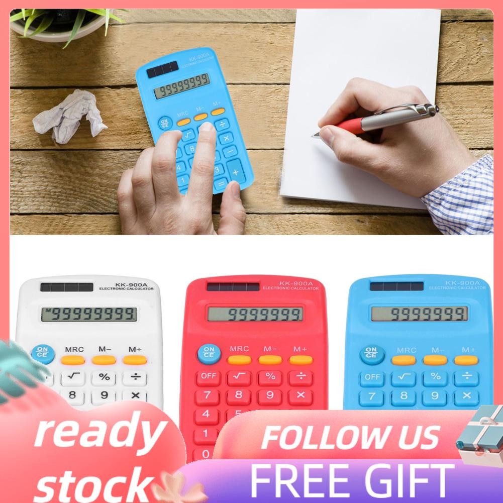 Hanhan1 Calculators Mini Calculator Battery Powered ABS Material Clear ...