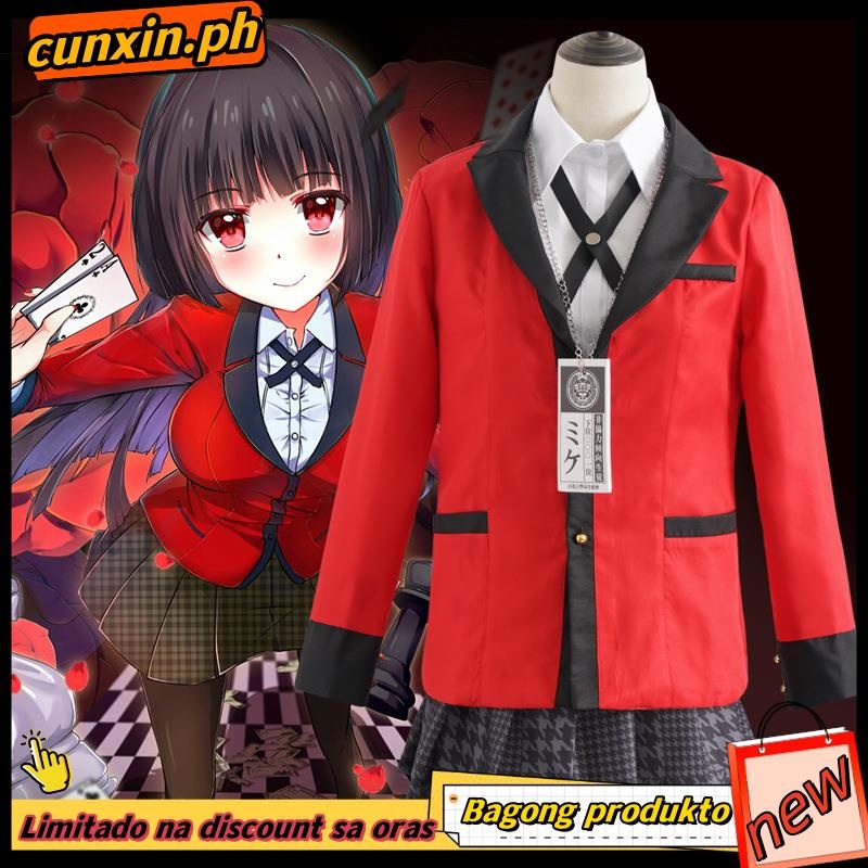 Anime Kakegurui Yomoduki Runa Jacket Hoodie Coat Yumeko Jabami Cosplay ...