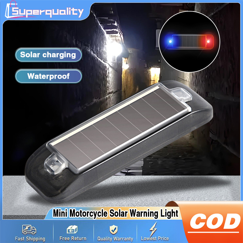 Solar warning light car rear collision light motorcycl bicycle LED tail ...