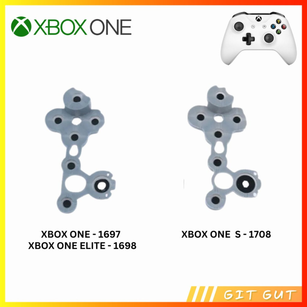 TOMBOL Replacement Xbox One S Slim Rubber Controller Button Rubber Pad ...