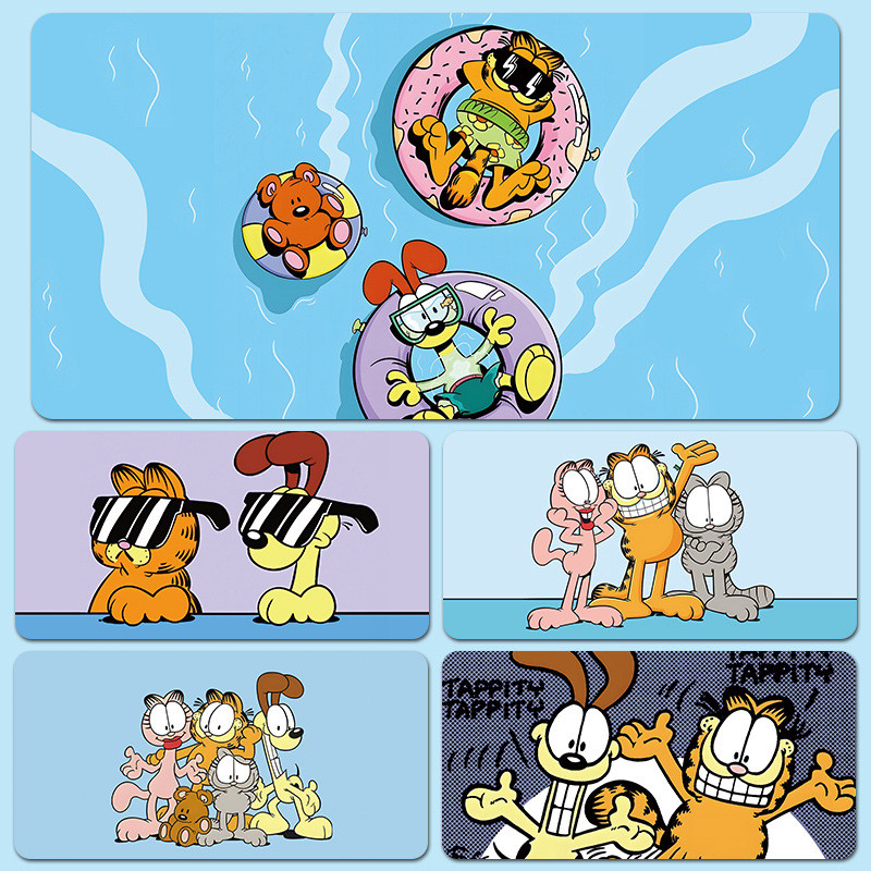 Garfield Mouse Pad Keyboard Pad Student Office Game Cartoon No. plus ...