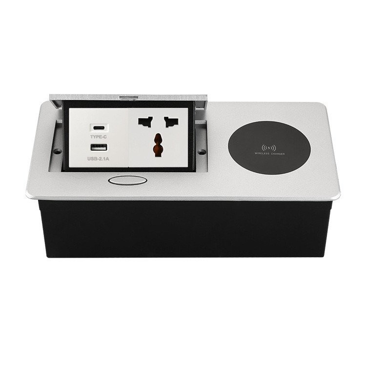 Factory Export Wireless Charging Socket Hidden Office Desktop Socket ...