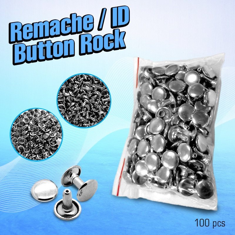 Button Lock Rematse ID Lace Accessory Button Rock (100 Pcs/Pack) | JLB ...