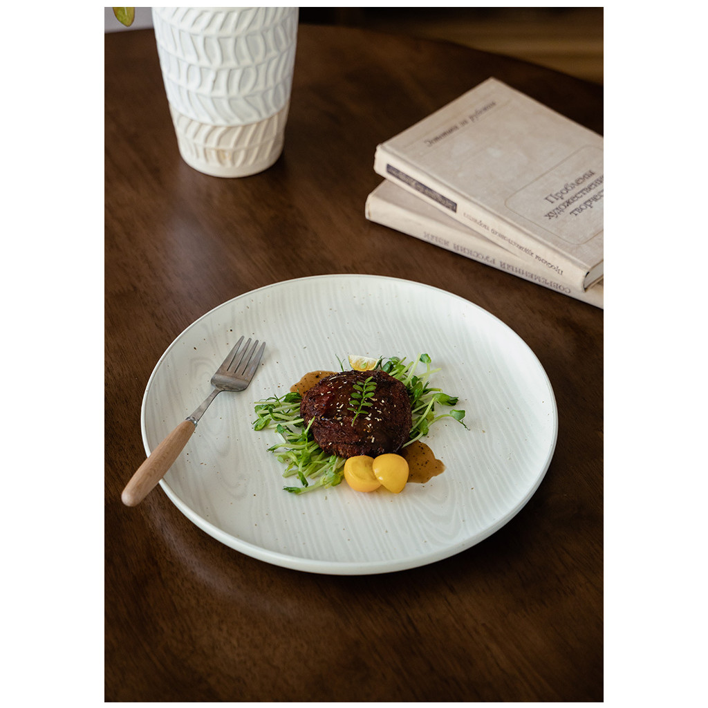 Kitchen Plus Vintage Curve Round Stoneware Ceramic Dinner Salad Soup ...