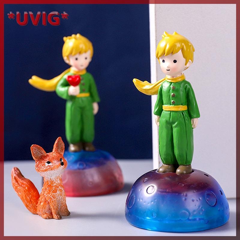 UVIG Rose Little Prince Figurine Stylish Healing Cute Little Prince ...