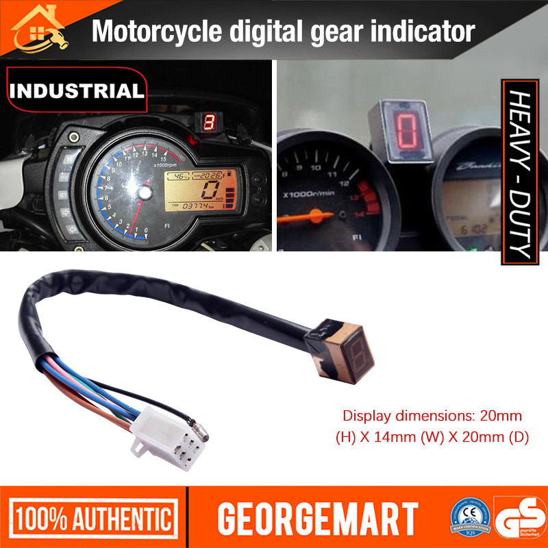 LED Universal Digital Gear Indicator Motorcycle Display Shift Lever ...