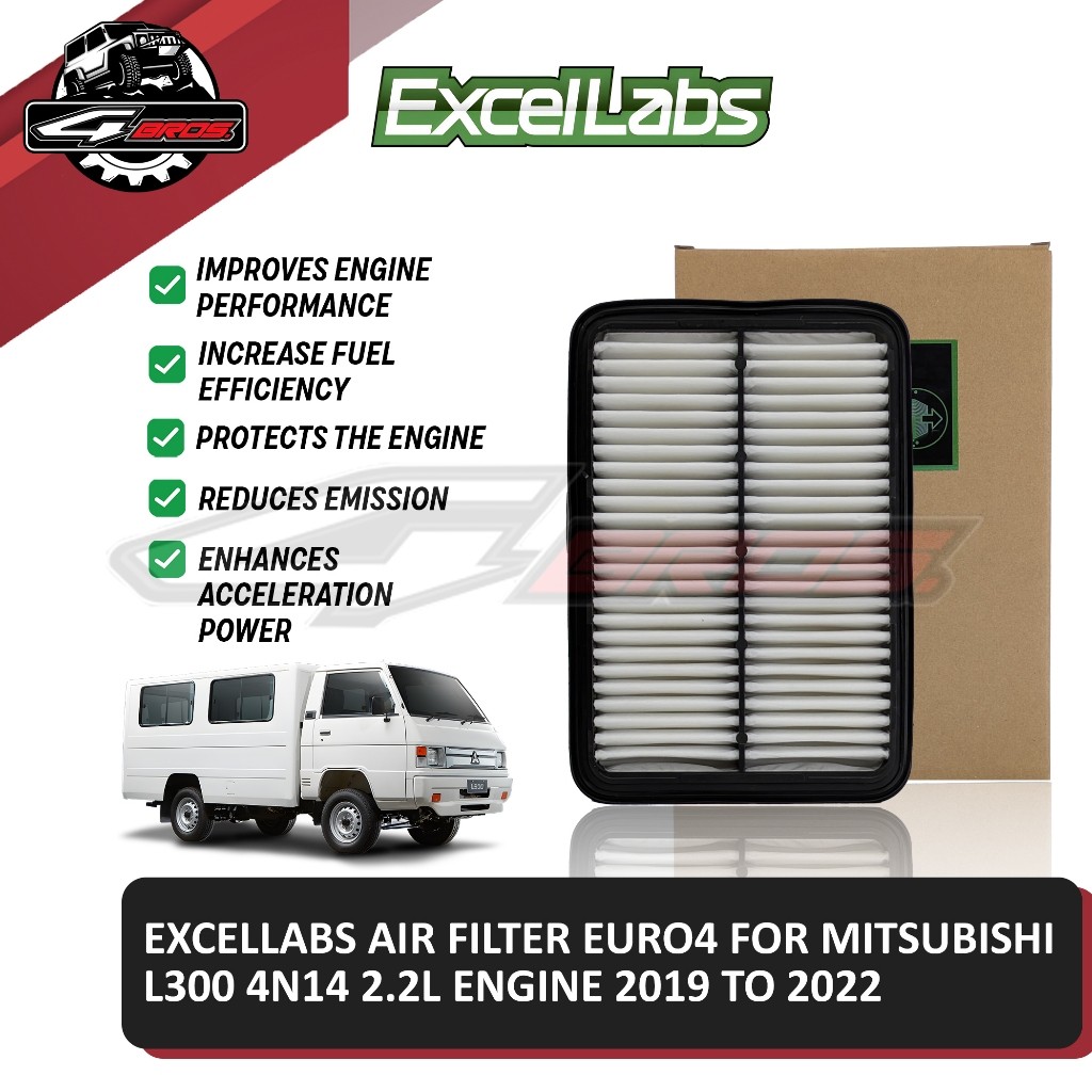 Excellabs Air Filter for Mitsubishi L300 4N14 2.2L Engine 2019 to 2022 ...