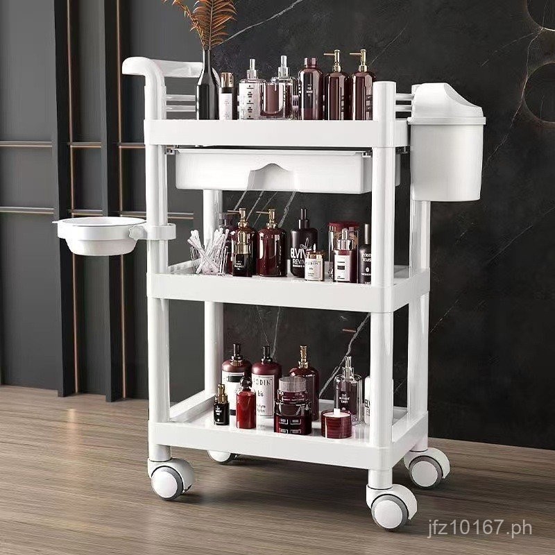 Rotatable Storage Rack Super Hand Push Mobile Instrument Cart Household ...