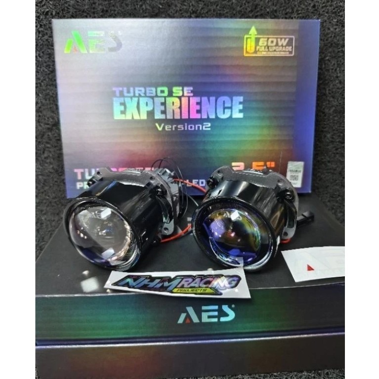 2PCS BILED PROJECTOR AES TURBO SE EXPERIENCE V2 VERSION2 2.5in 60watt ...
