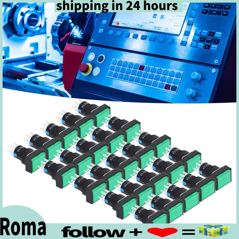 romanticshop-ph Push Button Switches Squares Switch 25 Pieces for Self ...
