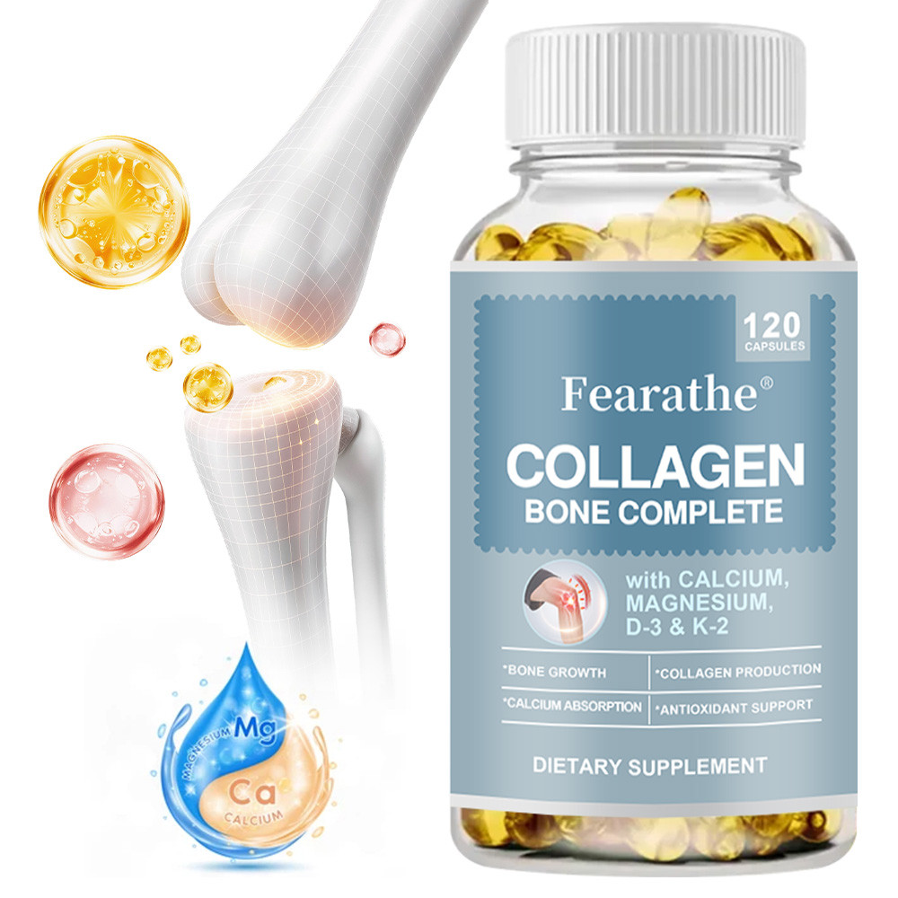 Fearathe Collagen Bone Complete Capsules Formula With Plant Calcium ...