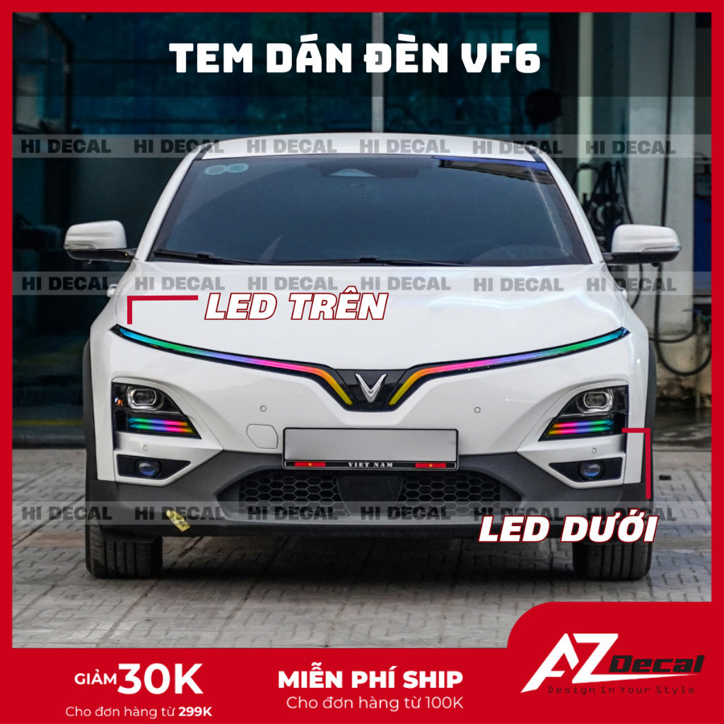 Vinfat VF6 demi light color changing decal, color changing sticker to ...