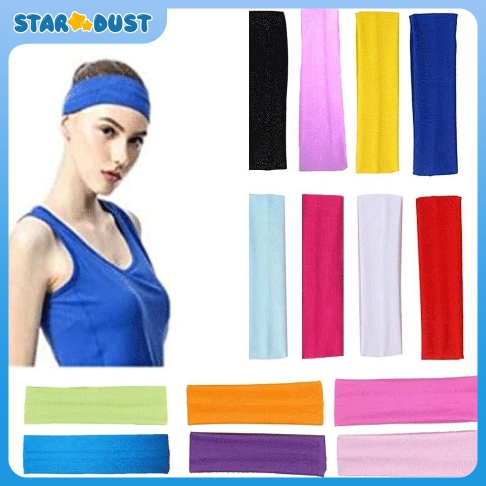 Yoga Elastic Headband Fashion Sports Headwear Sweat-absorbent Headband ...