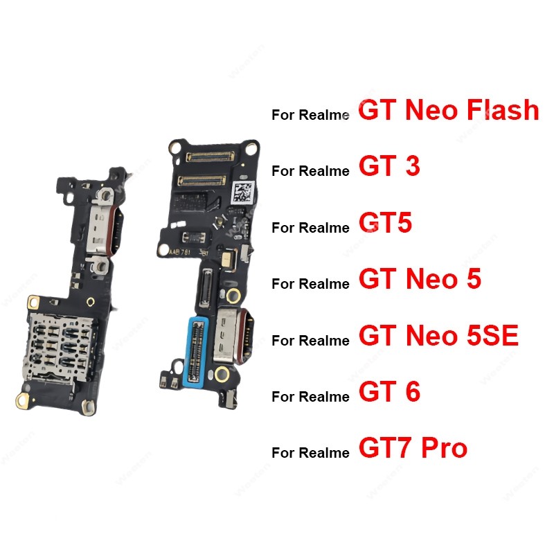 For Realme GT Neo 5 SE GT Neo Flash GT3 GT5 GT6 GT7 Pro USB Charging Dock Board USB Charger ...
