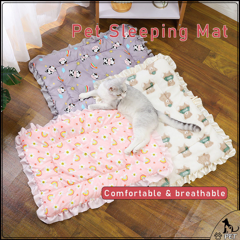 Two-sided Pet Sleeping Mat Lace Warm Thick Pet Soft Mat Dog House Mat ...