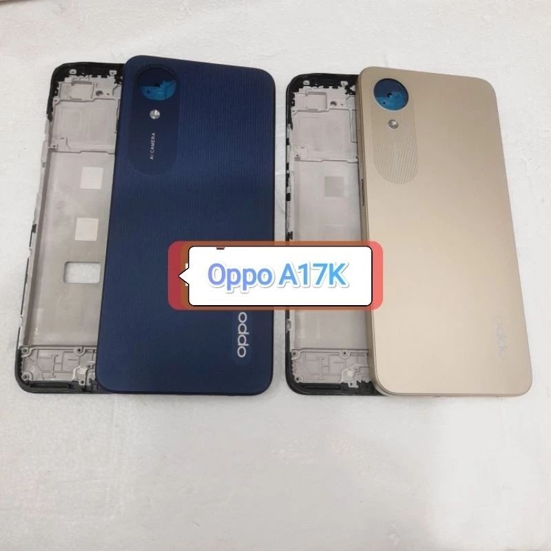 Hausing fullset Frame Lcd Oppo A17K CPH2471 Backdor + Frame middle bone ...