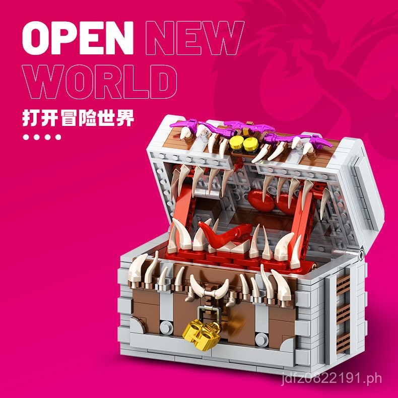 Building Blocks JD027Treasure Box Monster Cross-Border Assembly Male ...