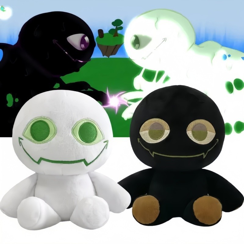 Slap Battles Bob Plush Toy Adorable Black and White Stuffed Doll High ...