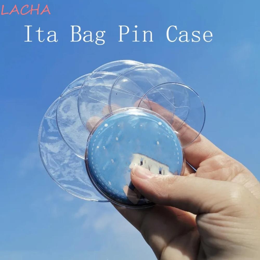 LACHAPELLE 5Pcs Ita Bag Pin Case, Badge Protector Transparent Badge ...